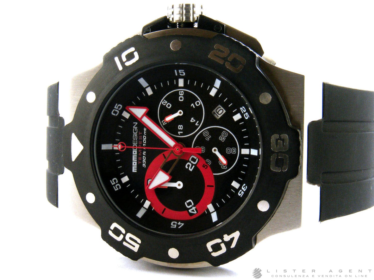 MOMO DESIGN Tempest Chronograph in steel Black Ref. MD1004-11. NEW ...