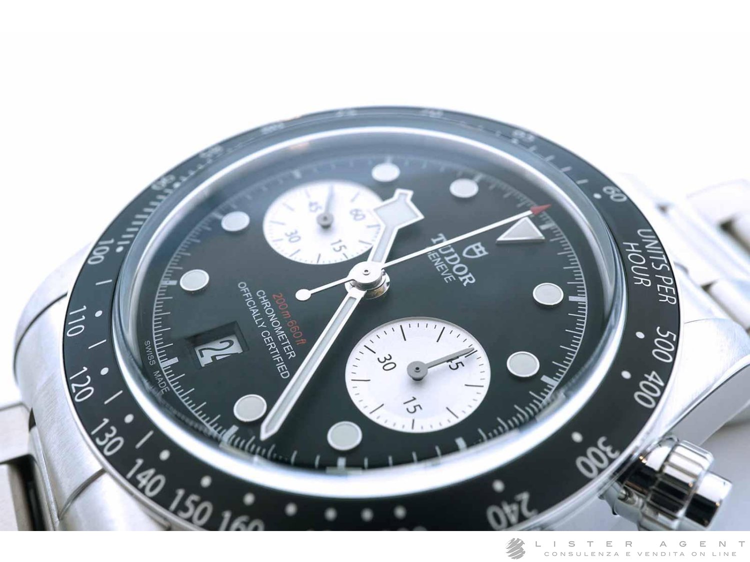 TUDOR Black Bay Chrono automatico in acciaio Nero AUT Ref. M79360N-0001 ...