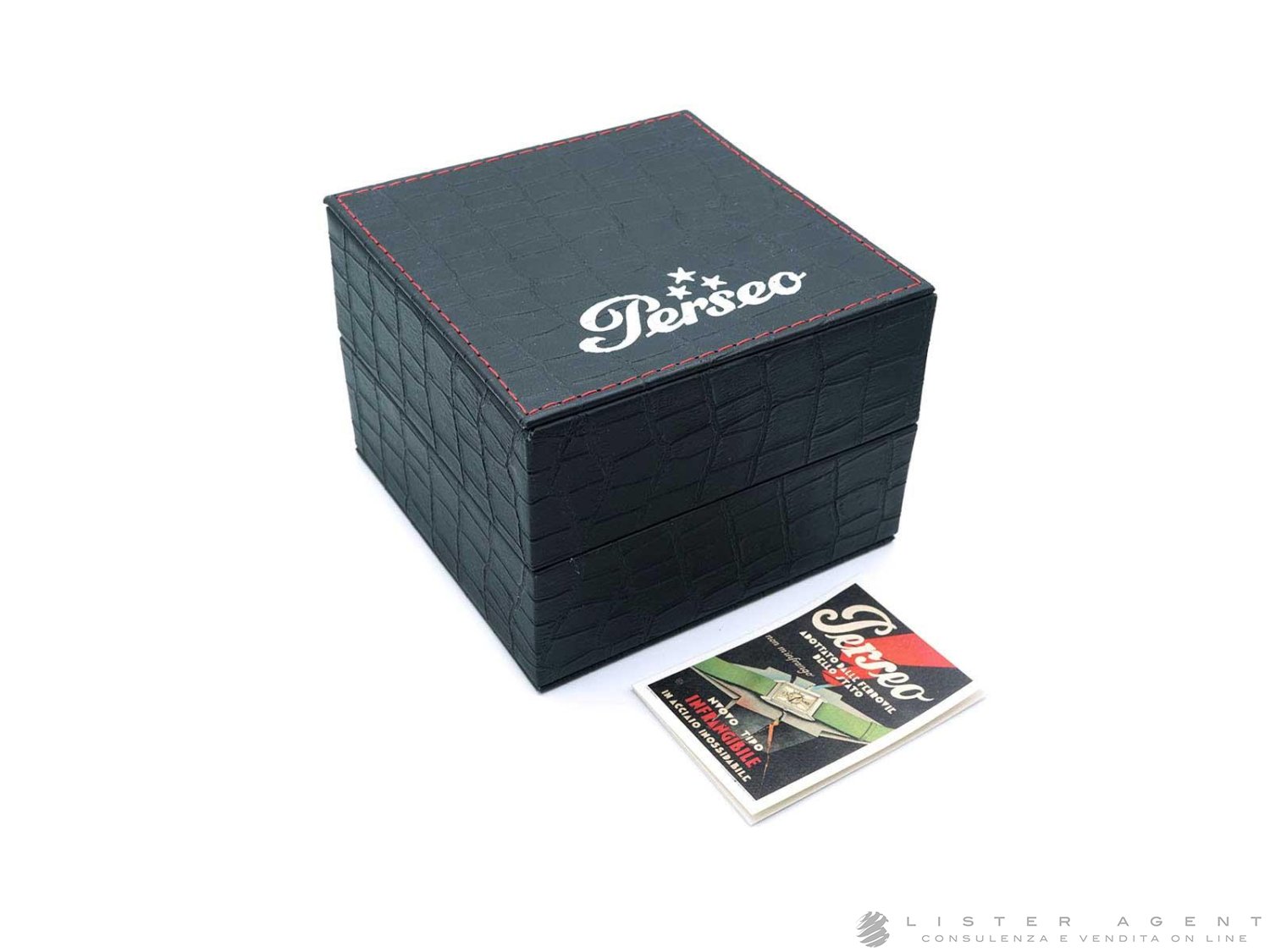 PERSEO orologio da tasca a carica manuale in acciaio Bianco Ref. 17105PMET. NUOVO! * Lister Agent