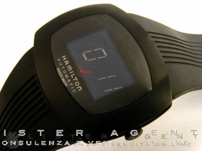 HAMILTON Pulsomatic in black Pvd steel Ref. H52585339. NEW! * Lister Agent