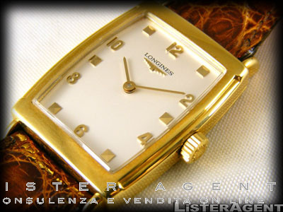 LONGINES Tonneau in 18Kt gold hand winding Limited edition Ref ...