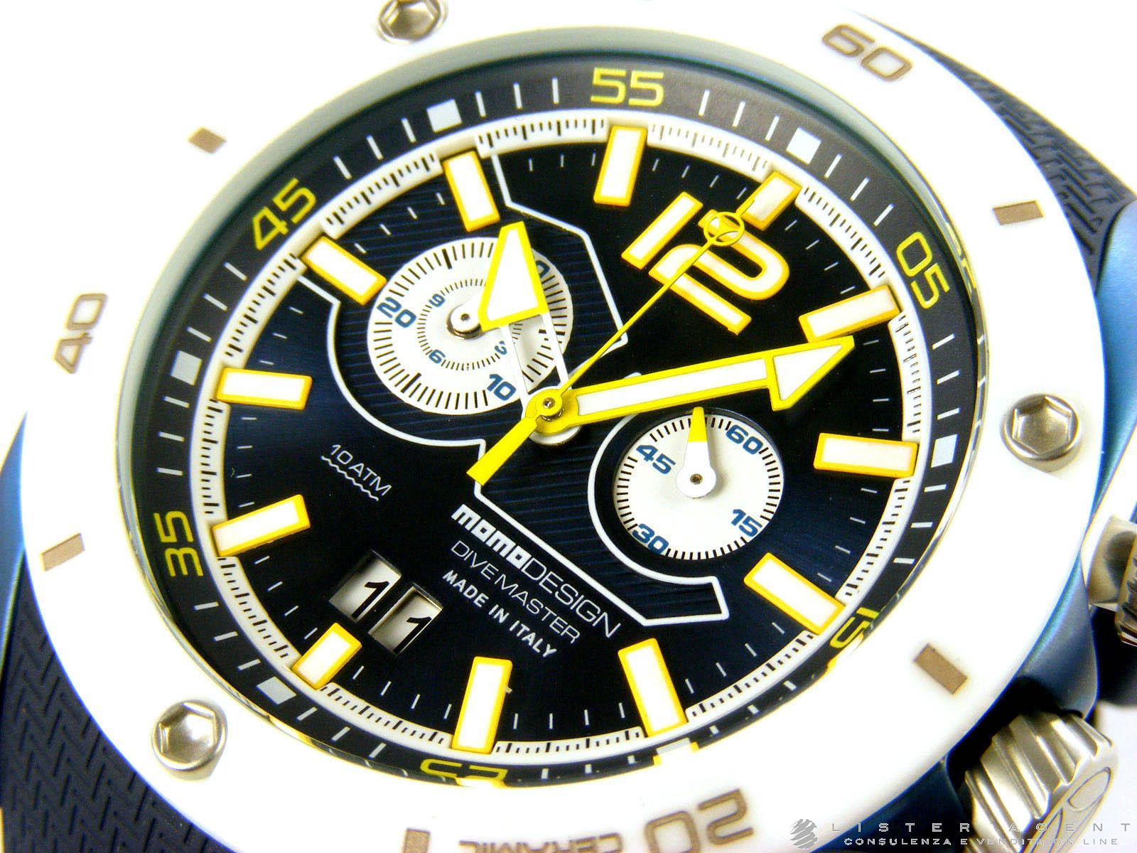 MOMO DESIGN Diver Master crono in acciaio e ceramica Ref. MD282BL-11 ...